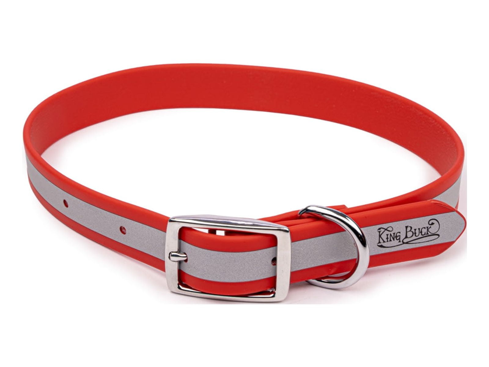 King Buck Core D Ring High Visibility Reflective Collar, Red, L/XL ...