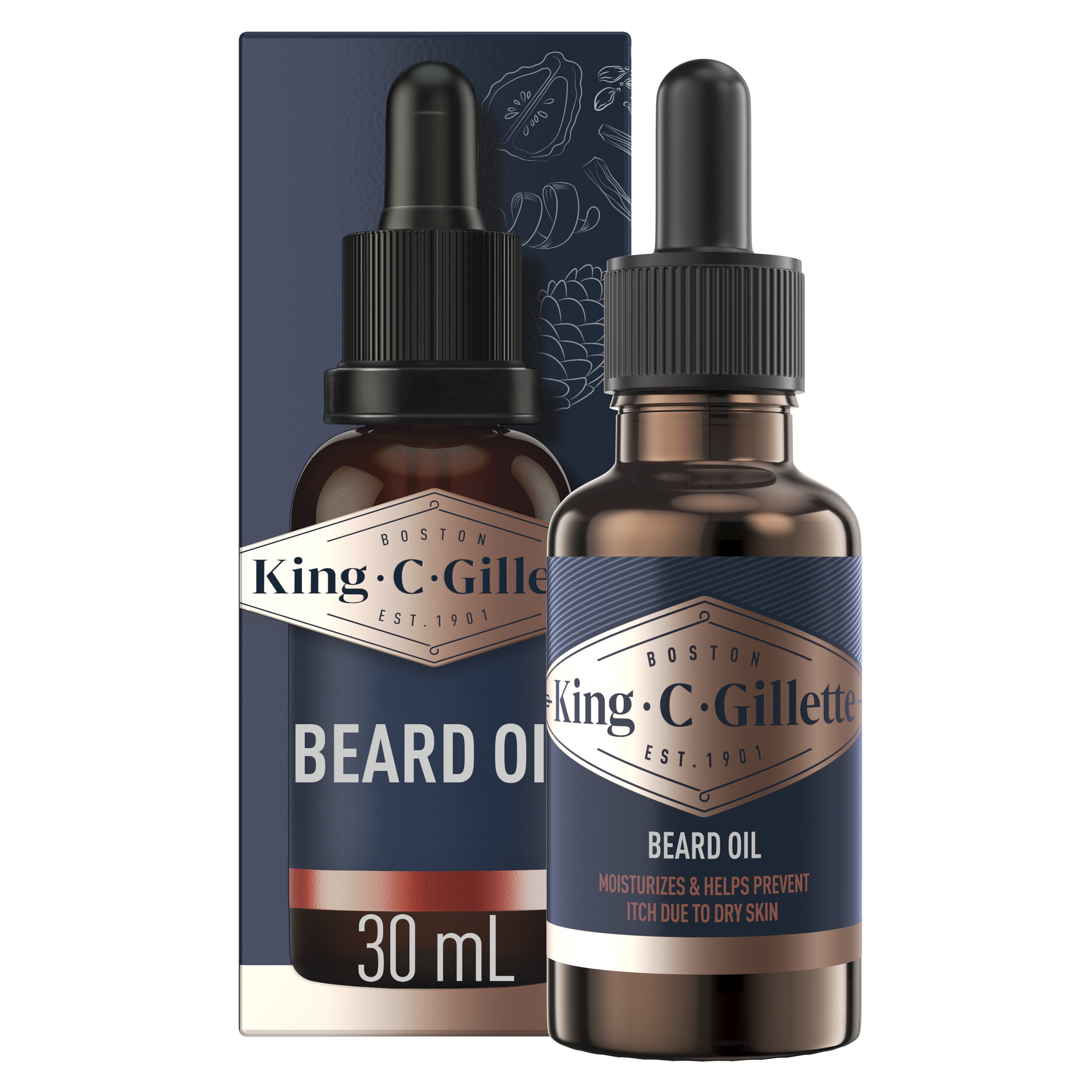 Gillette Beard Oil 1 oz Moisturizes & Conditions Facial Hair with ...