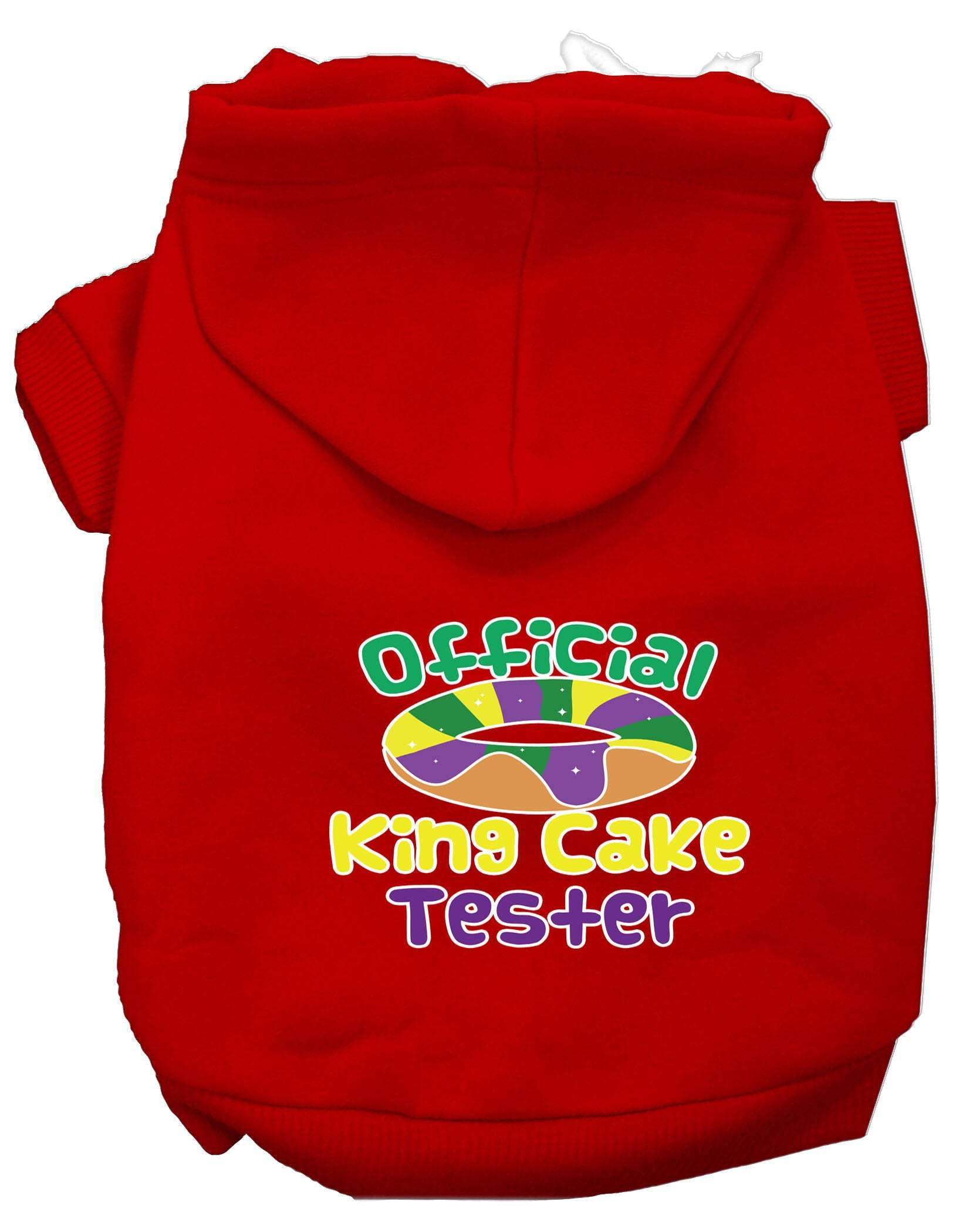 Pet Dog Cat Hoodie Screen Printed, "King Cake Tester" - Walmart.com