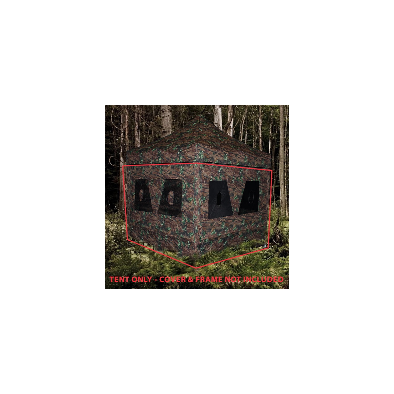 King Canopy 2 in 1 Hunting Blind & Instant Pop Up Tent 8'x8' 1-Inch ...