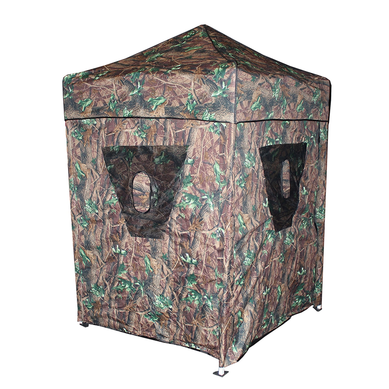 King Canopy 2 in 1 Instant Pop Up Hunting Blind Tent 5'x5' 1 1/4 in ...