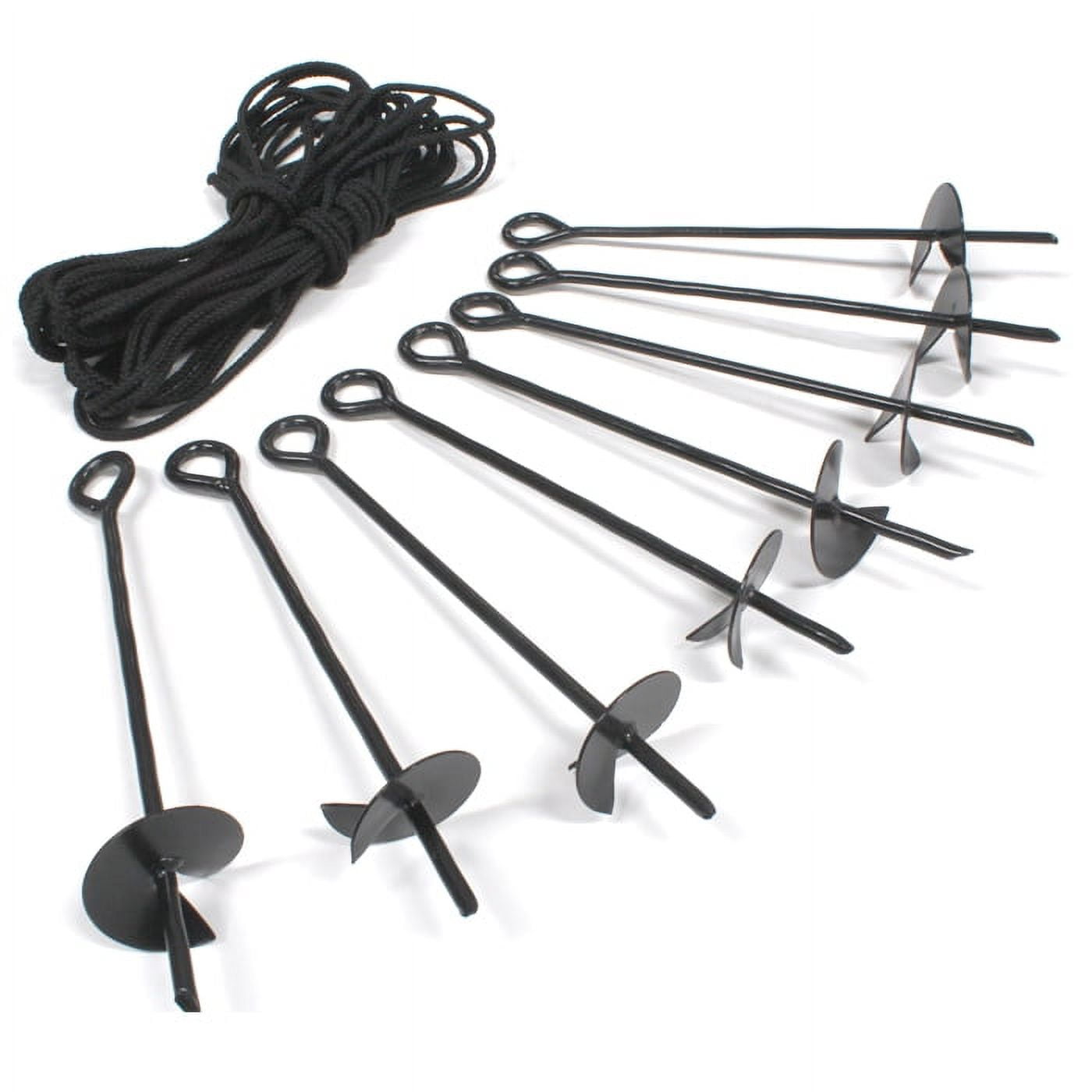 King Canopy Universal Anchor Kit, 8-Piece, 15-inch Auger Style for ...