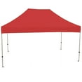 King Canopy ATHENA 10X15 WHITE FRAME Instant Pop Up Tent w/ RED Cover ...