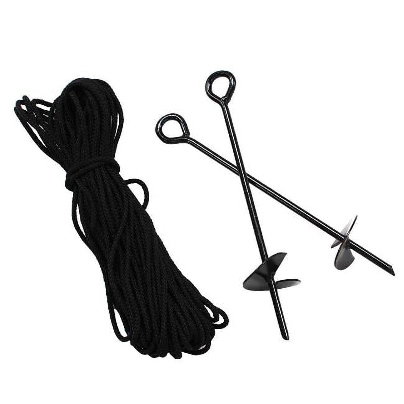 King Canopy Anchor Kit with Rope - 10 piece Black 15 in. - Walmart.com