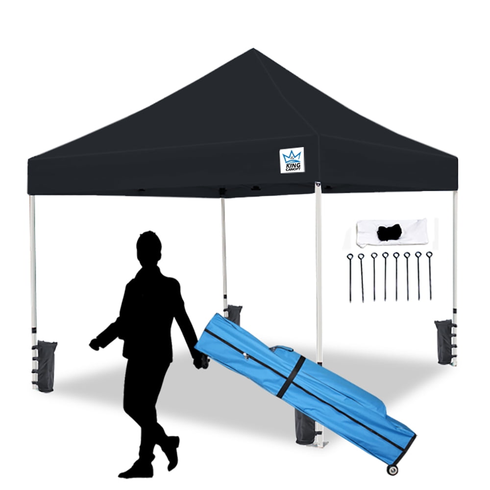 King Canopy Ares 10 ft x 10ft Instant Pop Up Canopy Bundle, 1.6 in ...