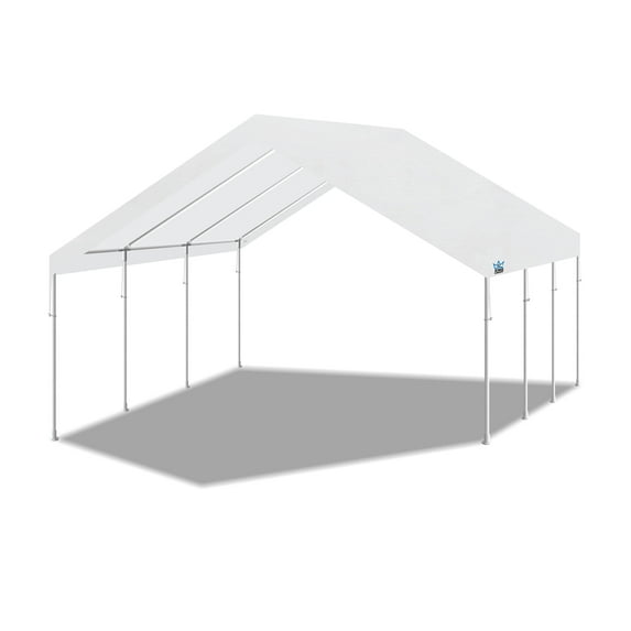 King Canopy Hercules 18' x 20', 2-Inch Steel Frame, 8-Leg, Carport ...