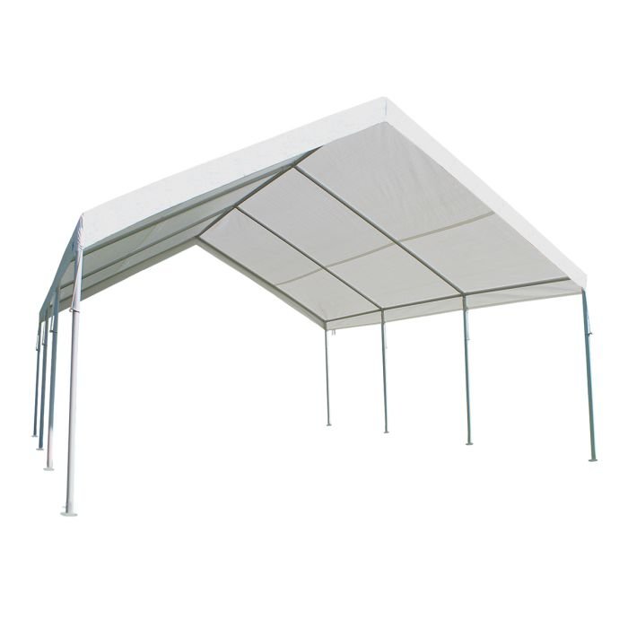 King Canopy Hercules 18' x 20', 2-Inch Steel Frame, 8-Leg, Carport ...