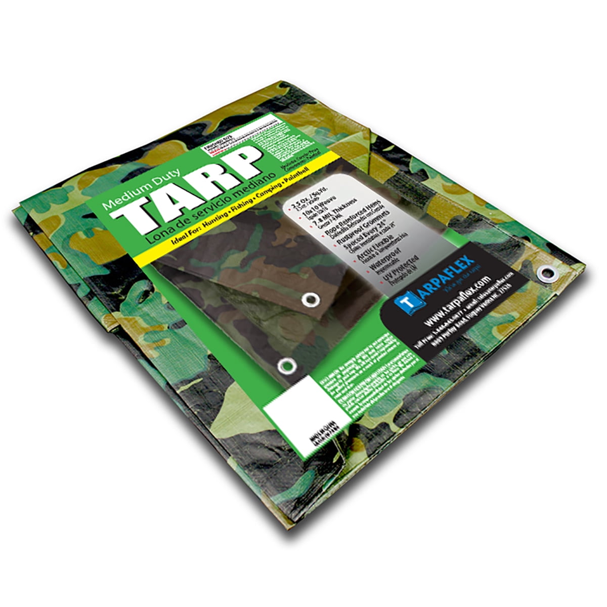 King Canopy Medium Duty Polyethylene Tarp, 8’ x 10’, 3.5oz (7-8 mil ...