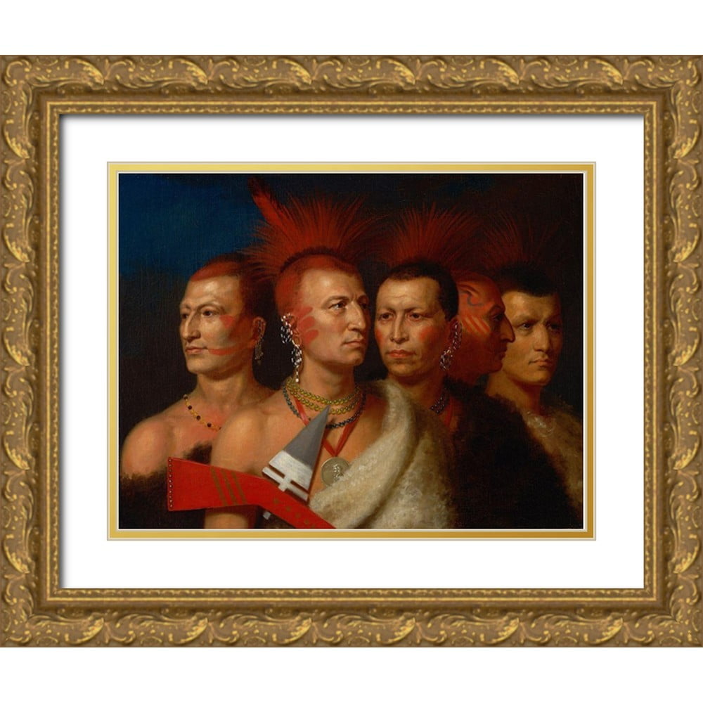 King, Charles Bird 24x19 Gold Ornate Wood Framed with Double Matting ...