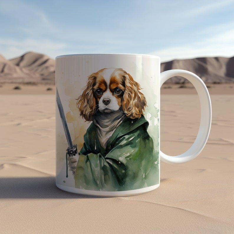 King Charles Cavalier Spaniel Galactic Guardian Dog Mug | Star-inspired ...