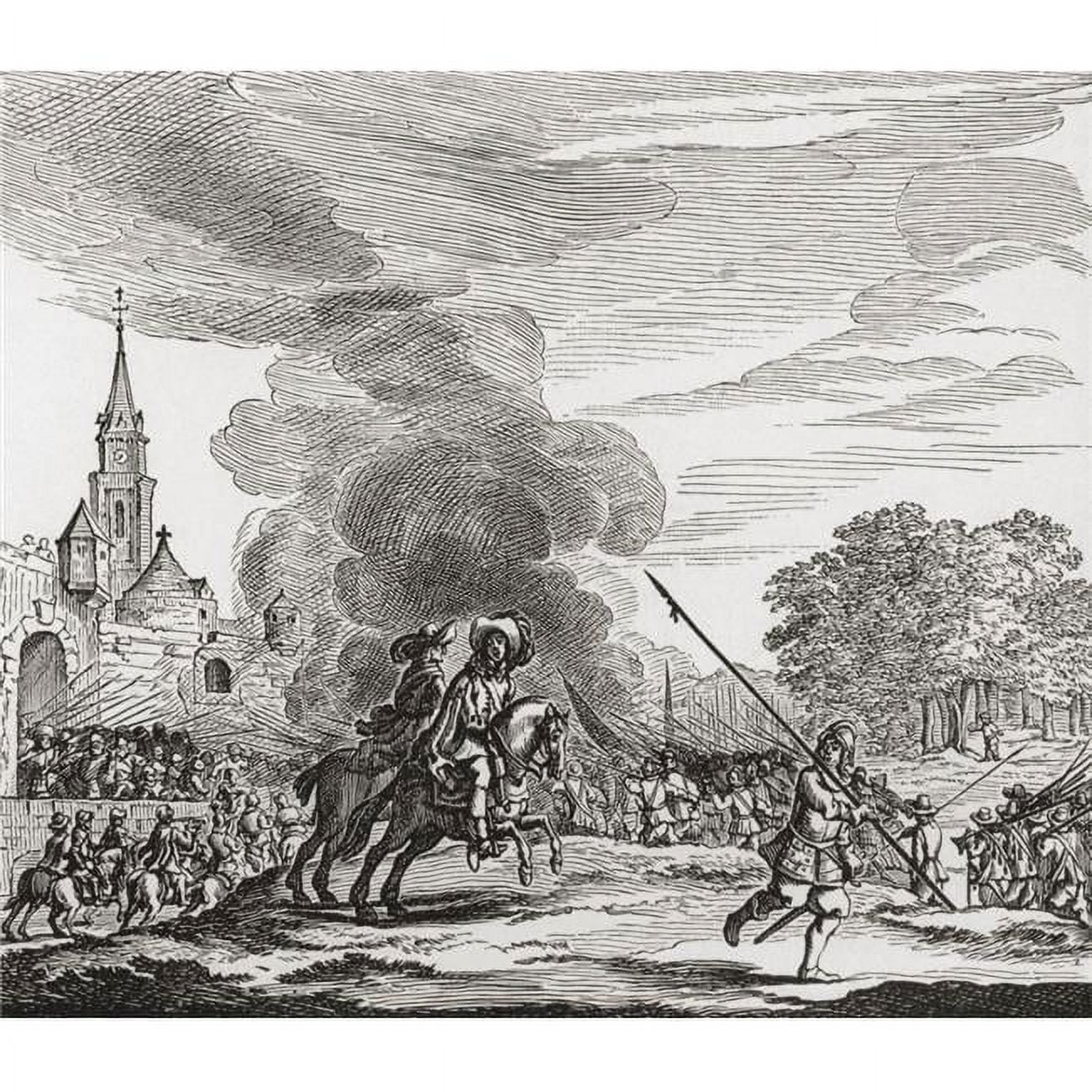 King Charles II Escaping After The Battle of Worcester In 1651 From The ...