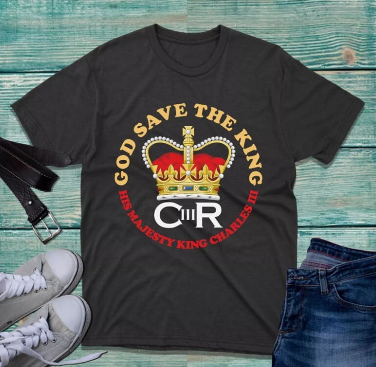 King Charles III Coronation 2023 T-Shirt 6th May C III R God Save The ...