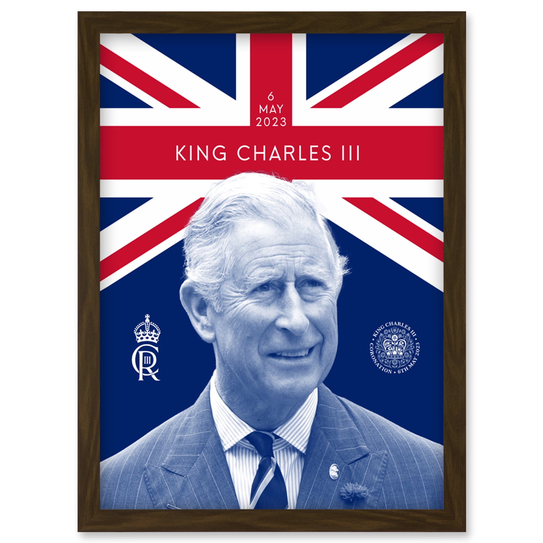 King Charles III Reigning Under the Union Flag Coronation Date Crest ...