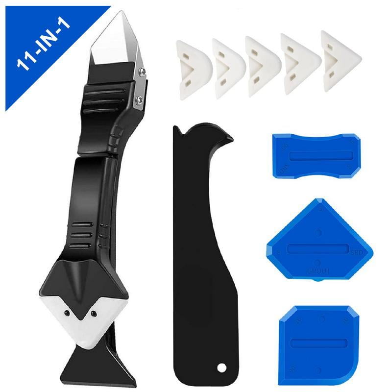 King&Charles Silicone Caulking Tool Kit, 11 in 1 Caulk Remover & Grout ...