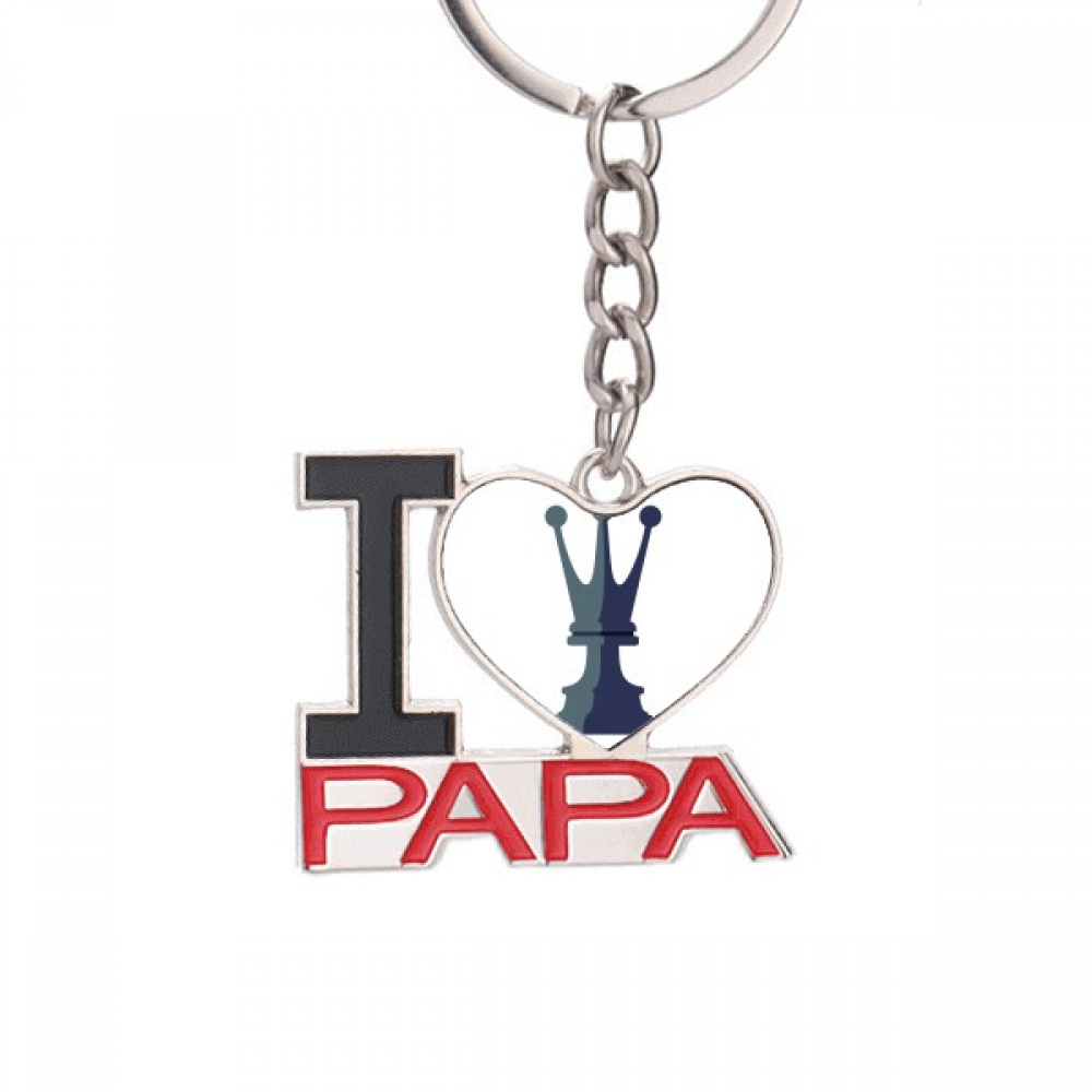 King Chess Strategy Game Roy Monarch Keychain Metal Keyring Holder Love ...