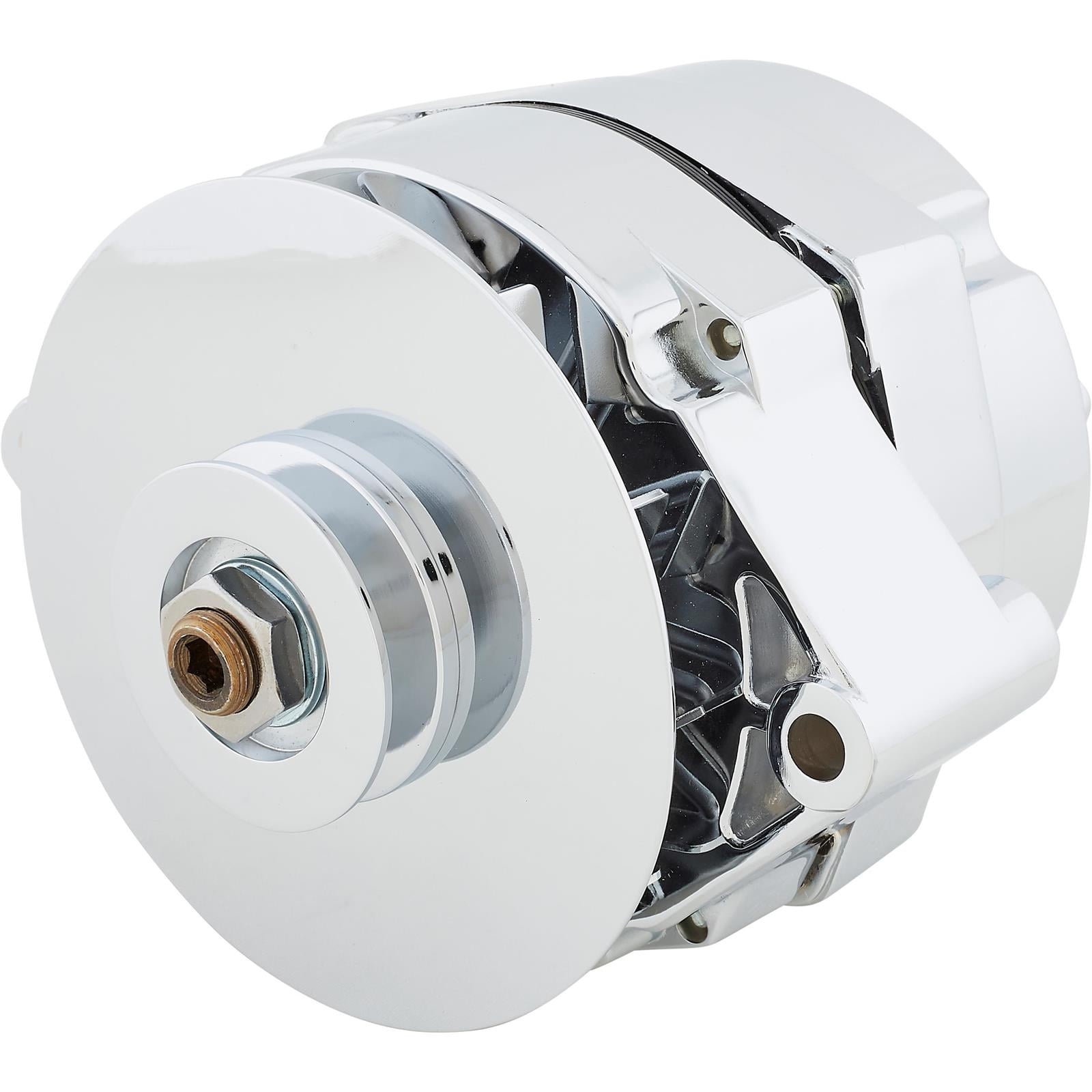 King Chrome 1969-Up GM Alternator, 80 Amp, 3-Wire, Internal Regulator ...