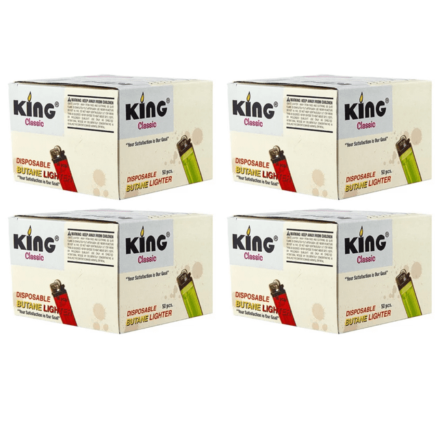 K Ing Classic Disposable Butane Lighters, Assorted Colors, 50 Lighters ...