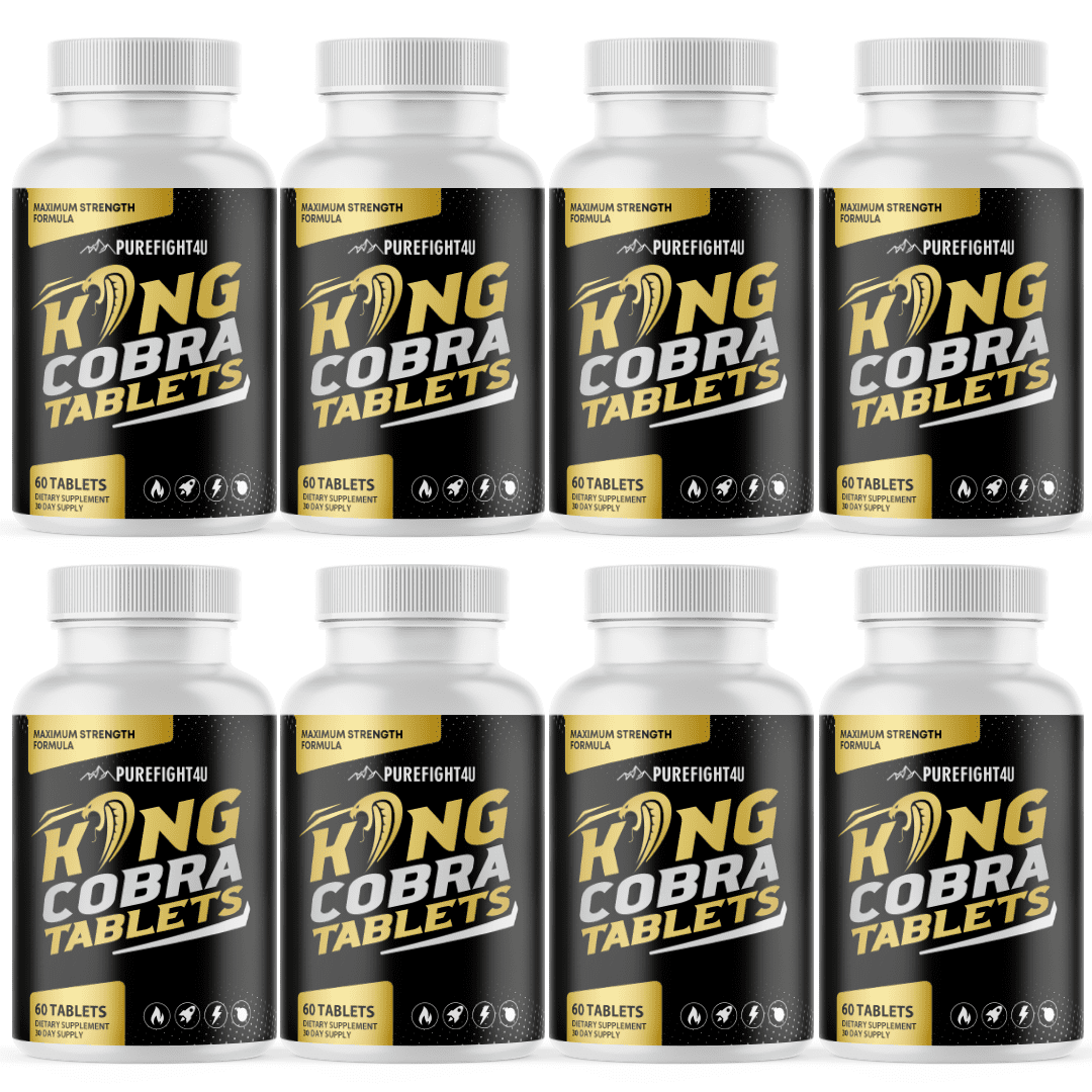 King Cobra Tablets, Male Performance Support-8 Bottles - Walmart.com