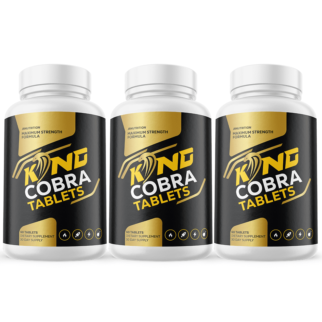 King Cobra Tablets - Support Men's Vitality and Daily Energy - 3 ...