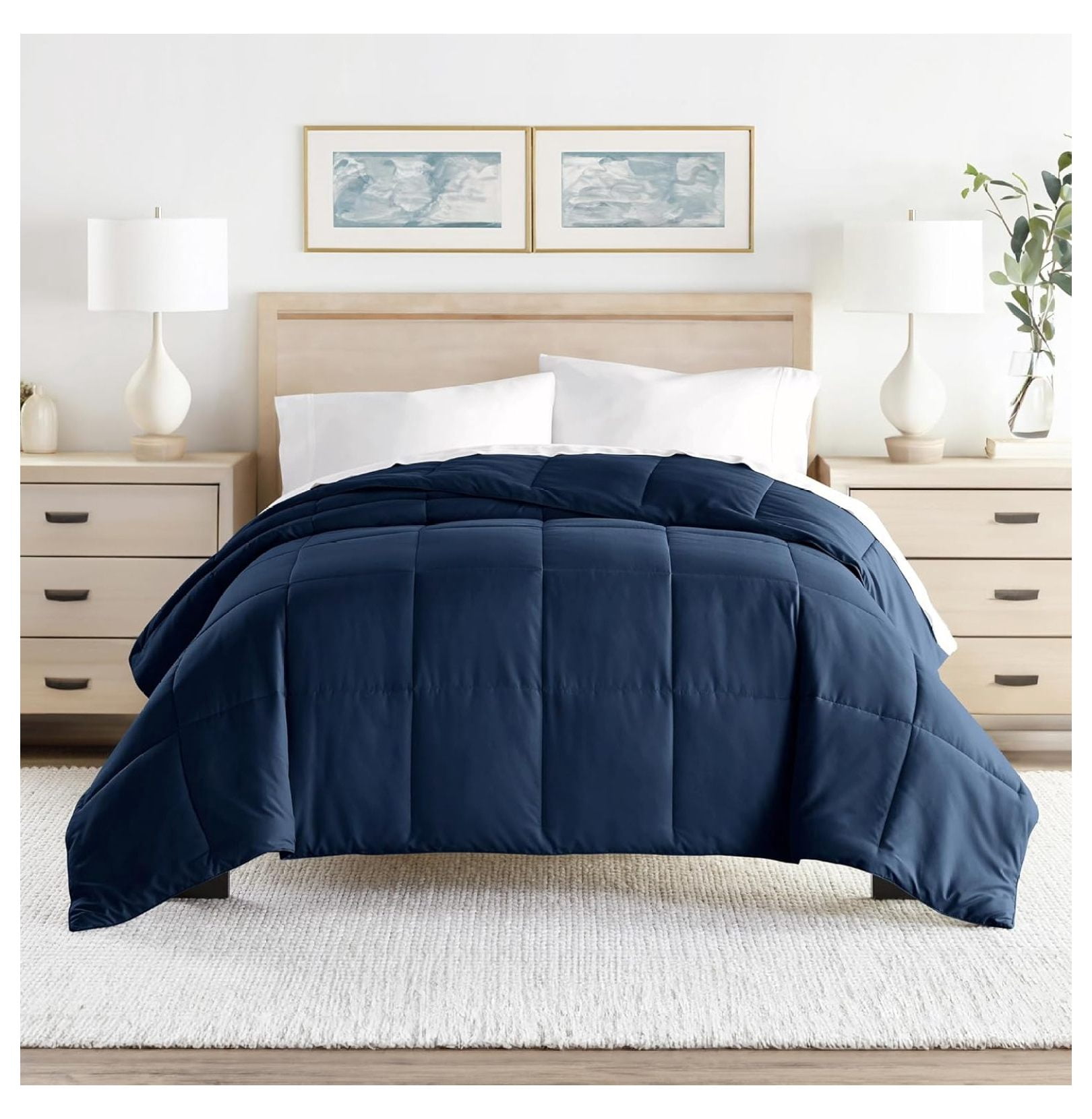 King Comforter (Navy) - Bring Luxury Home with Our Soft and Lightweight ...