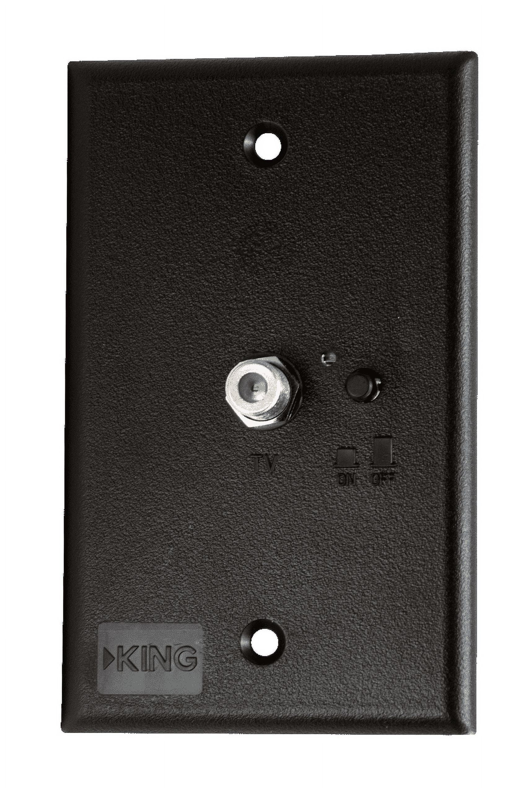 King Controls PB1001 Antenna Power Injector Switch, Black - Walmart.com