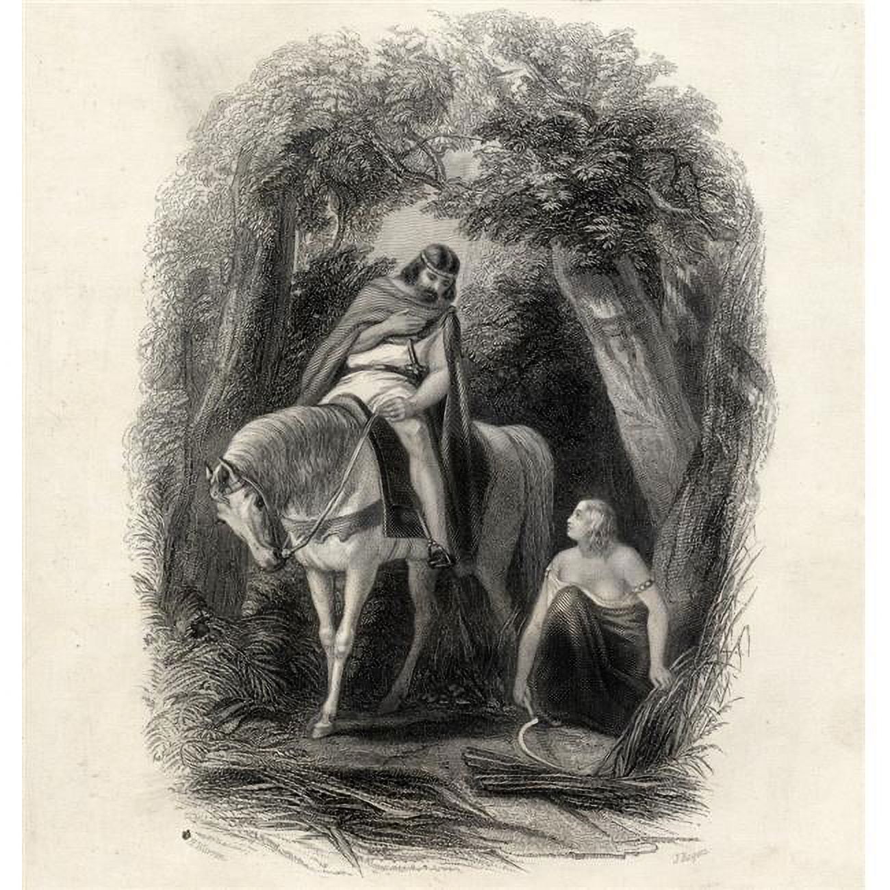 King Cormac & The Fair Eithne, Drawn by H.Warren Engraved Byj.Rogers ...