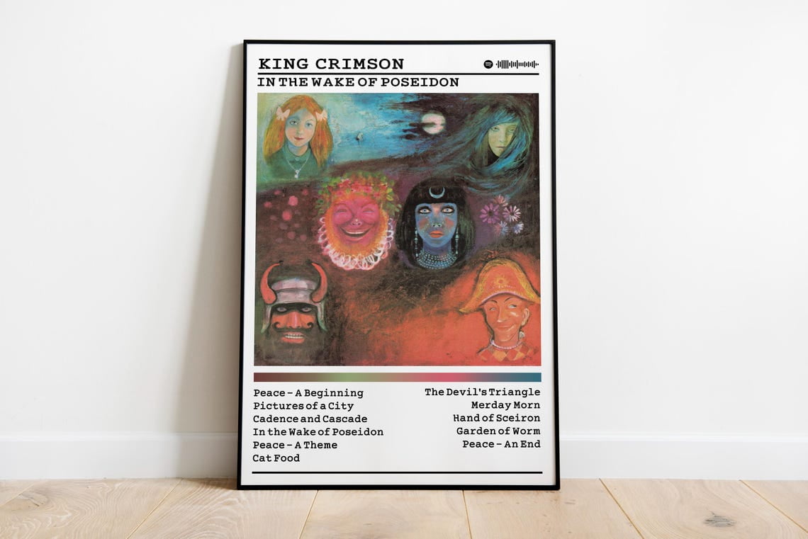 King Crimson - In The Wake Of Poseidon Album Cover Art Print #654 ...