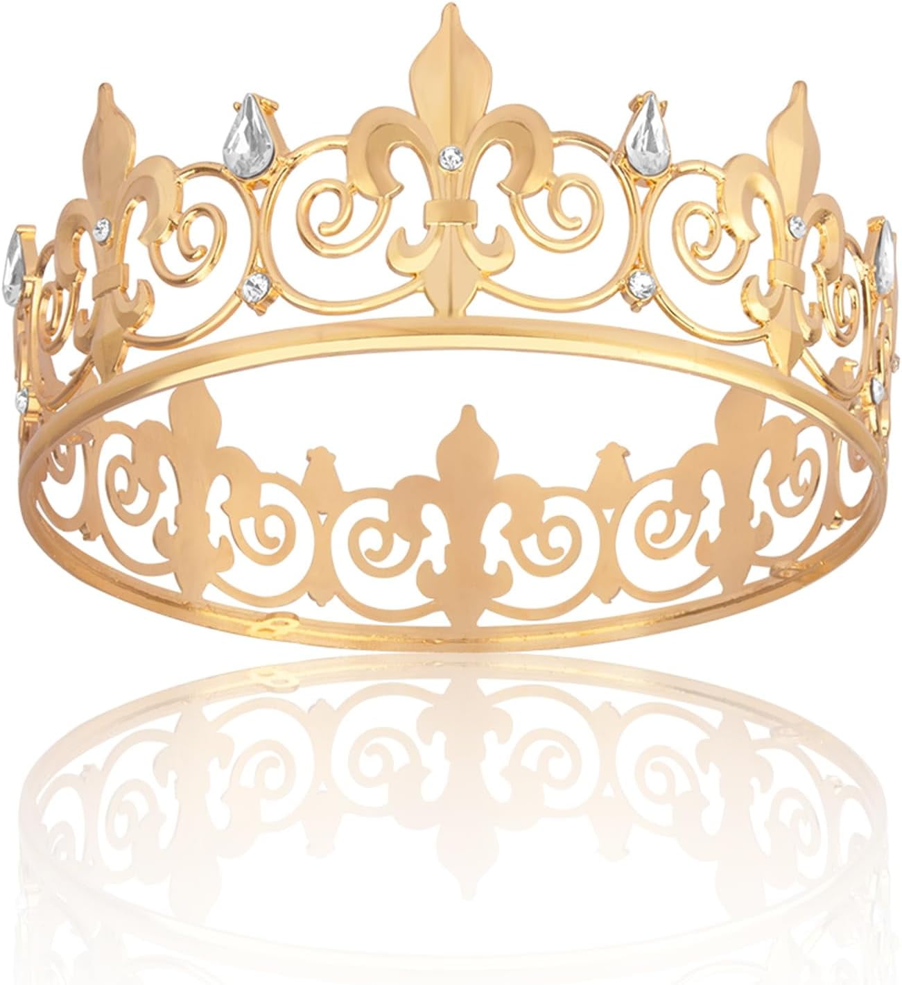 King Crown - Gold Royal Gift for Birthday, Prince Homecoming, Prom ...