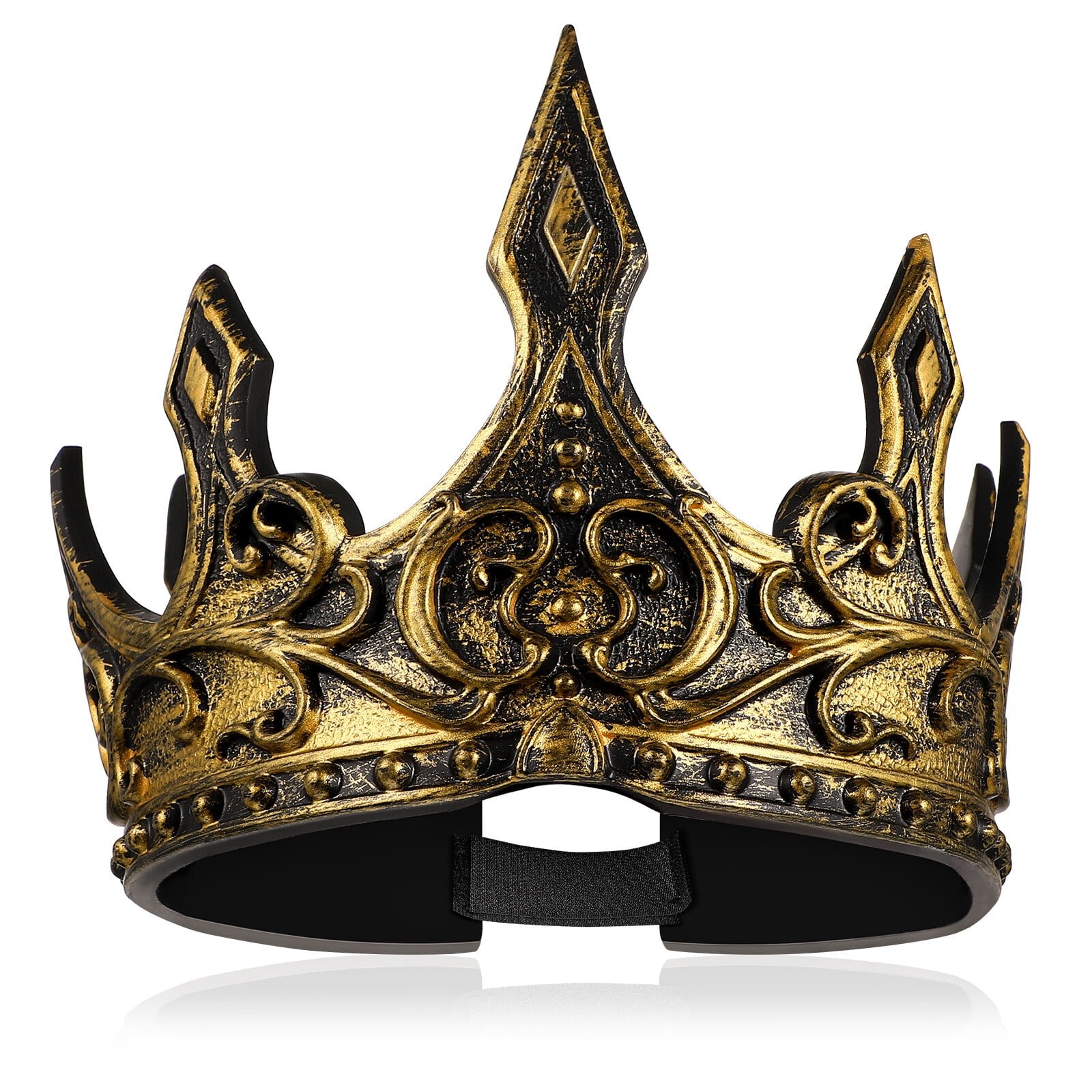King Crown Halloween Prom King Crown Men Cosplay Performance Headdress ...