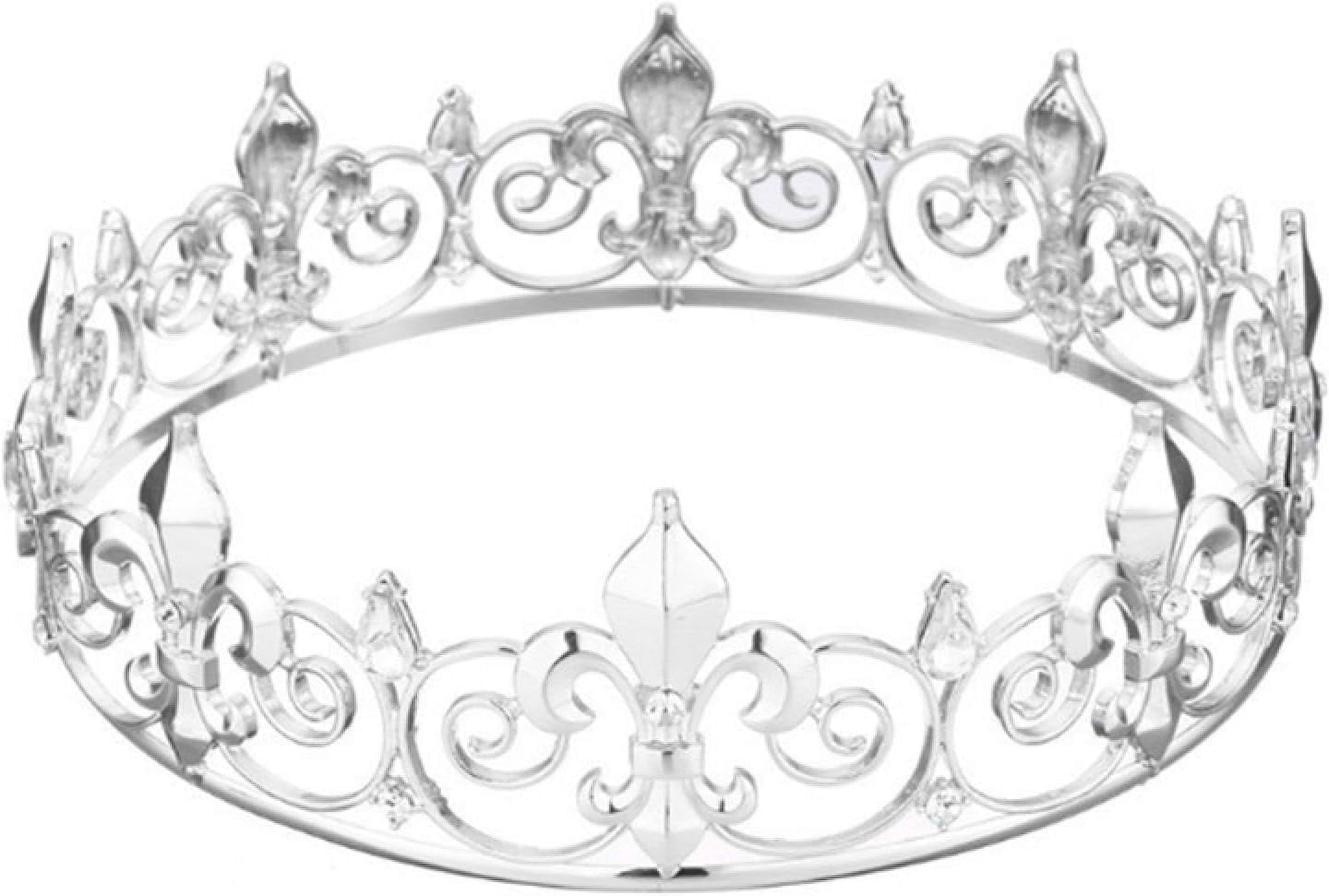 King Crown Men's Vintage Gold Round Crown Queen Coronation Hair Crown ...