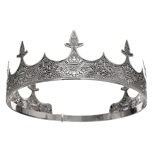 King Crowns Metal Hair Band for Men Gold Crowns and Tiara for Theme ...