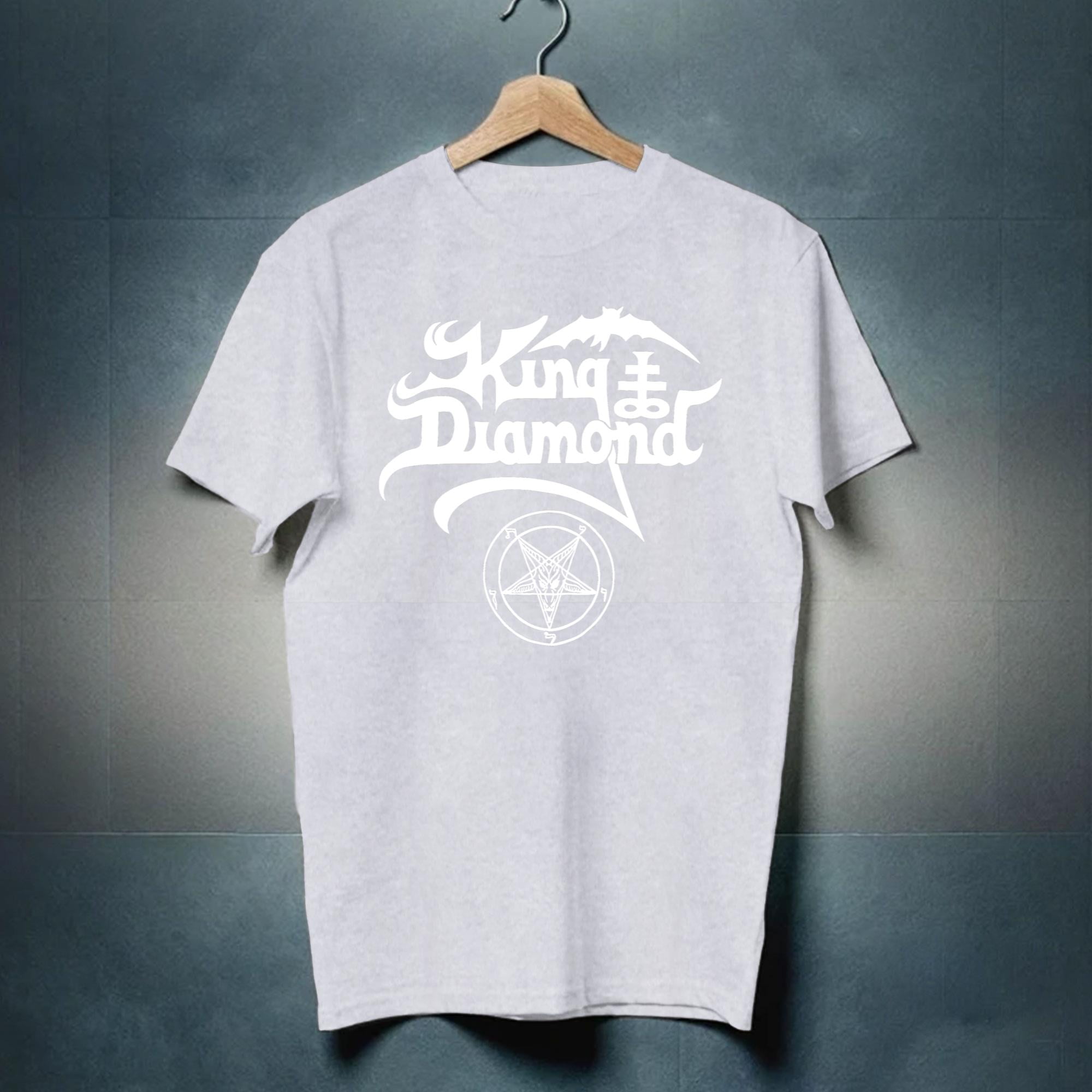 King Diamond Logo T-Shirt Black New-TH52574 - Walmart.com