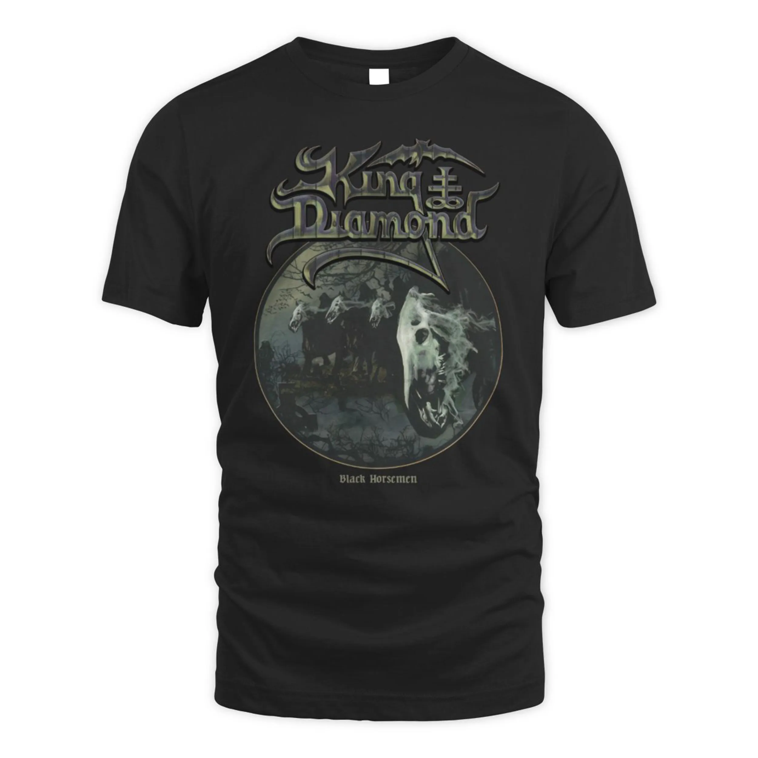 King Diamond Merch Abigail Graphic Novel Black Horsemen Shirt - Walmart.com