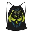 King Dj Skull Drawstring Backpack Gym String Bag Sports Sackpack Cinch ...
