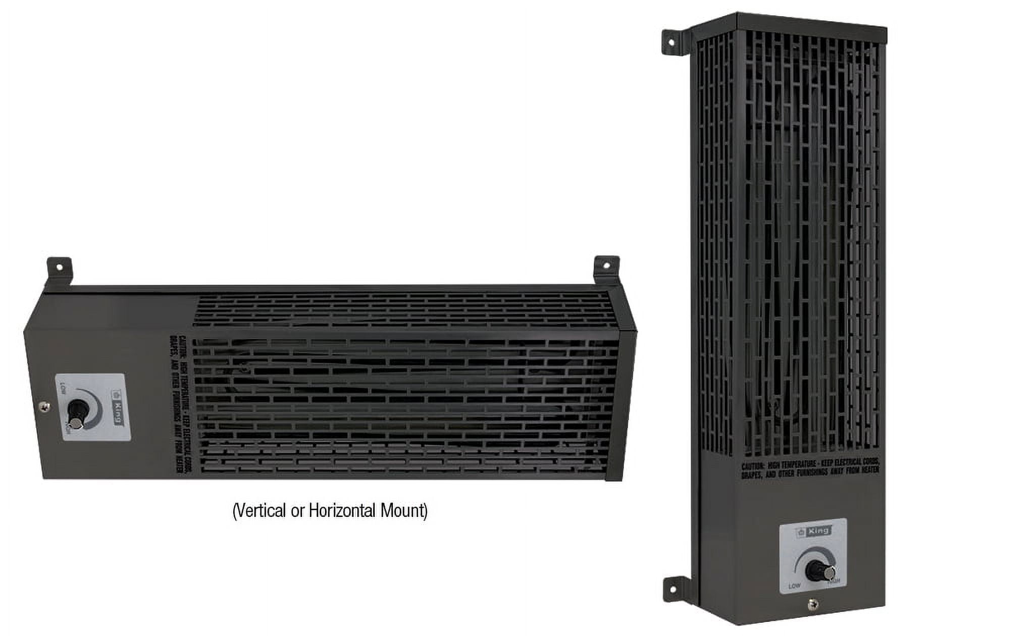 King Electric 1000W/120V Electric Pump House Heater, Gray, U12100 ...