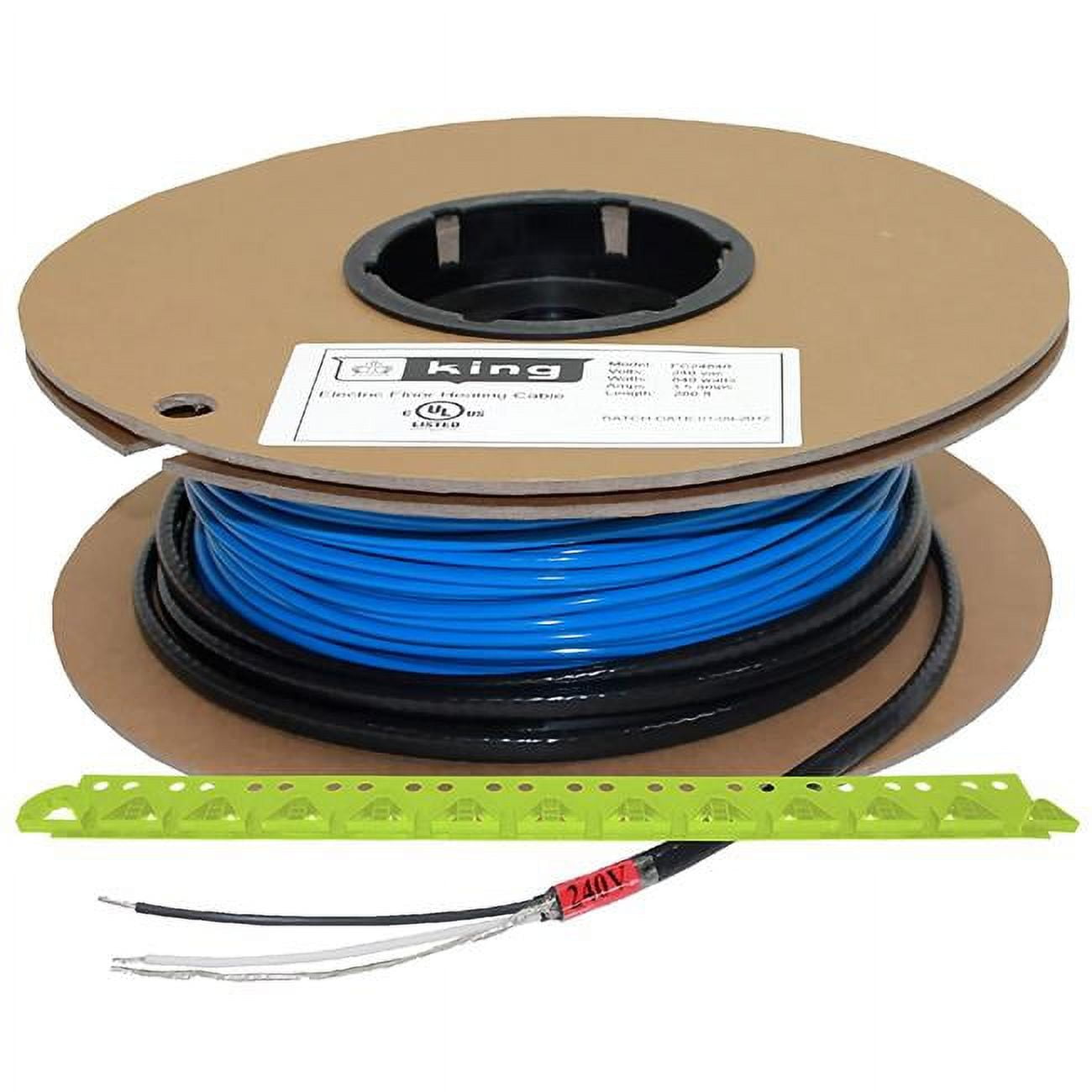King Electric FC12180-3 15 sq. ft. 120V 180W Floor Cable with Strapping ...