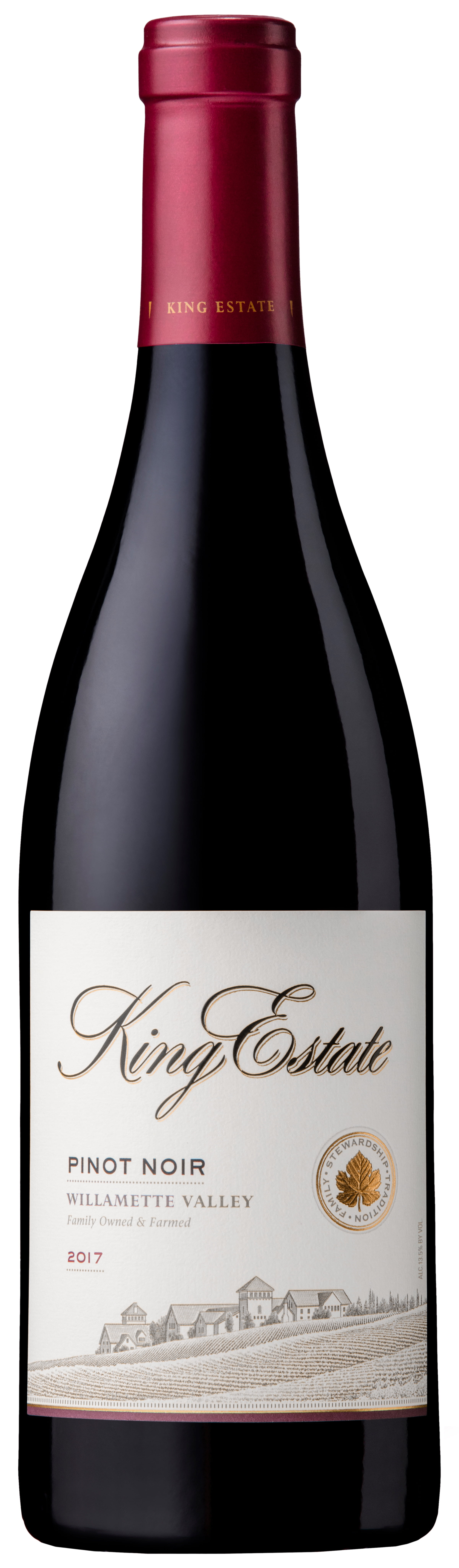 King Estate Pinot Noir Oregon Red Wine, 750 ml Bottle, 14% ABV ...
