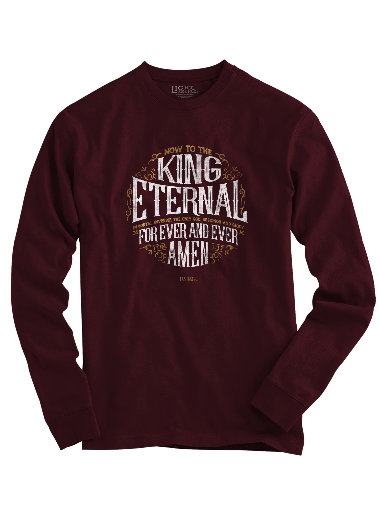Light Source Mens Long Sleeve T-Shirt King Eternal 2X - Walmart.com