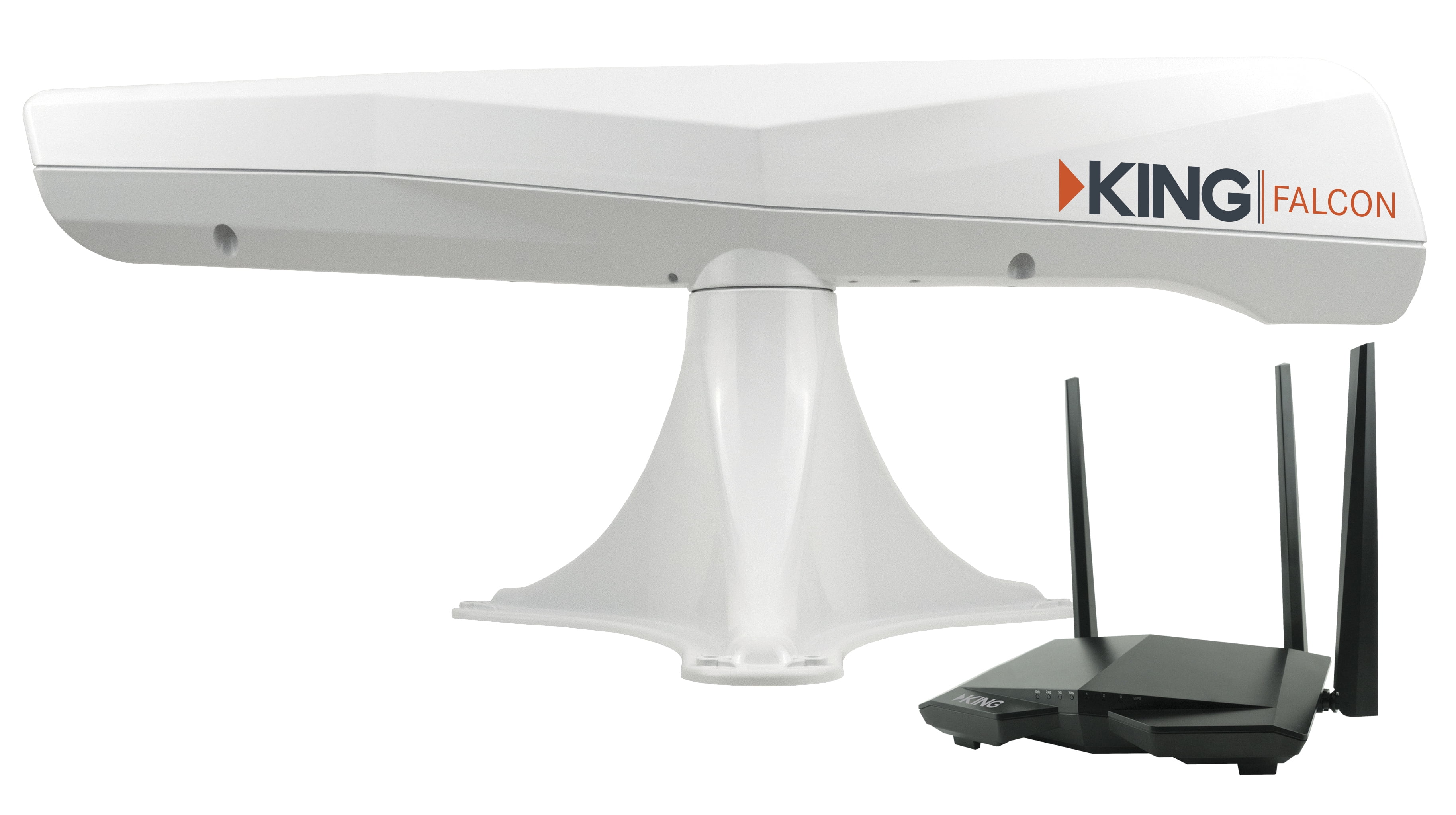 KING KF1000 Falcon Directional Wi-Fi Antenna with KING WiFiMax Router ...