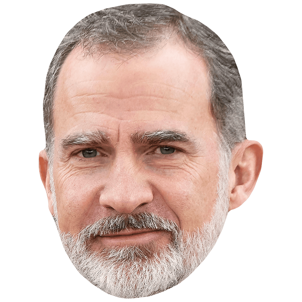 King Felipe VI Of Spain (Beard) Flat Cardboard Face - Walmart.com