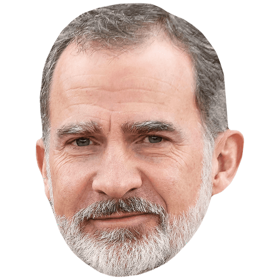 King Felipe VI Of Spain (Beard) Flat Cardboard Face - Walmart.com