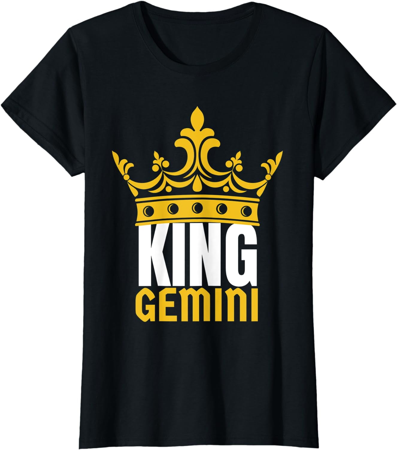 King Gemini Birthday Horoscope Shirt Zodiac Sign Astrology T-Shirt - Walmart.com