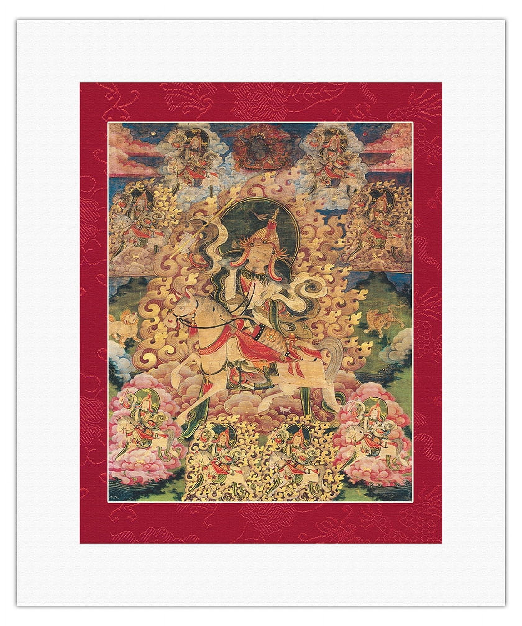 King Gesar The Drala of Zhang Zhung - Tibetan Warrior - Vintage Tibetan ...