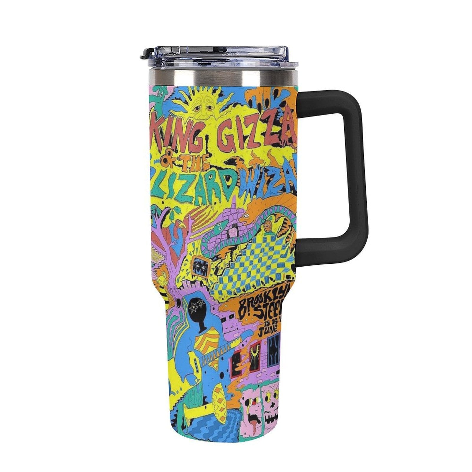 King Gizzard And Lizard Wizard Band Large Capacity Car Cup with Handle ...