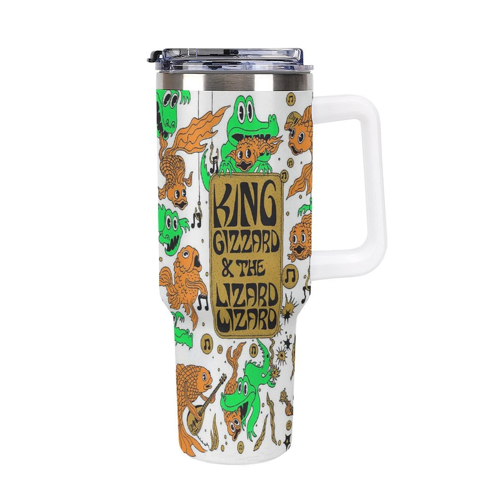 King Gizzard And Lizard Wizard Band Large Capacity Car Cup with Handle ...