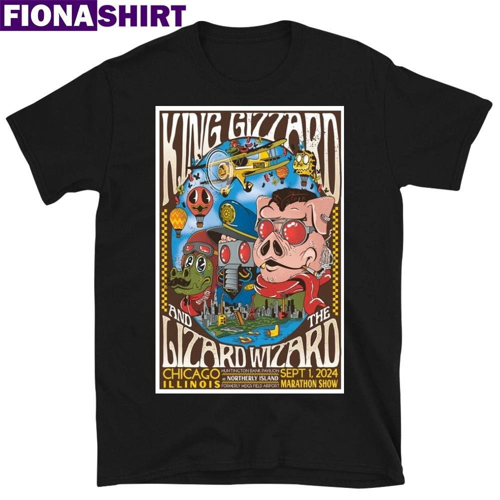 King Gizzard And Lizard Wizard Chicago Illinois Sept 1 2024 Shirt ...