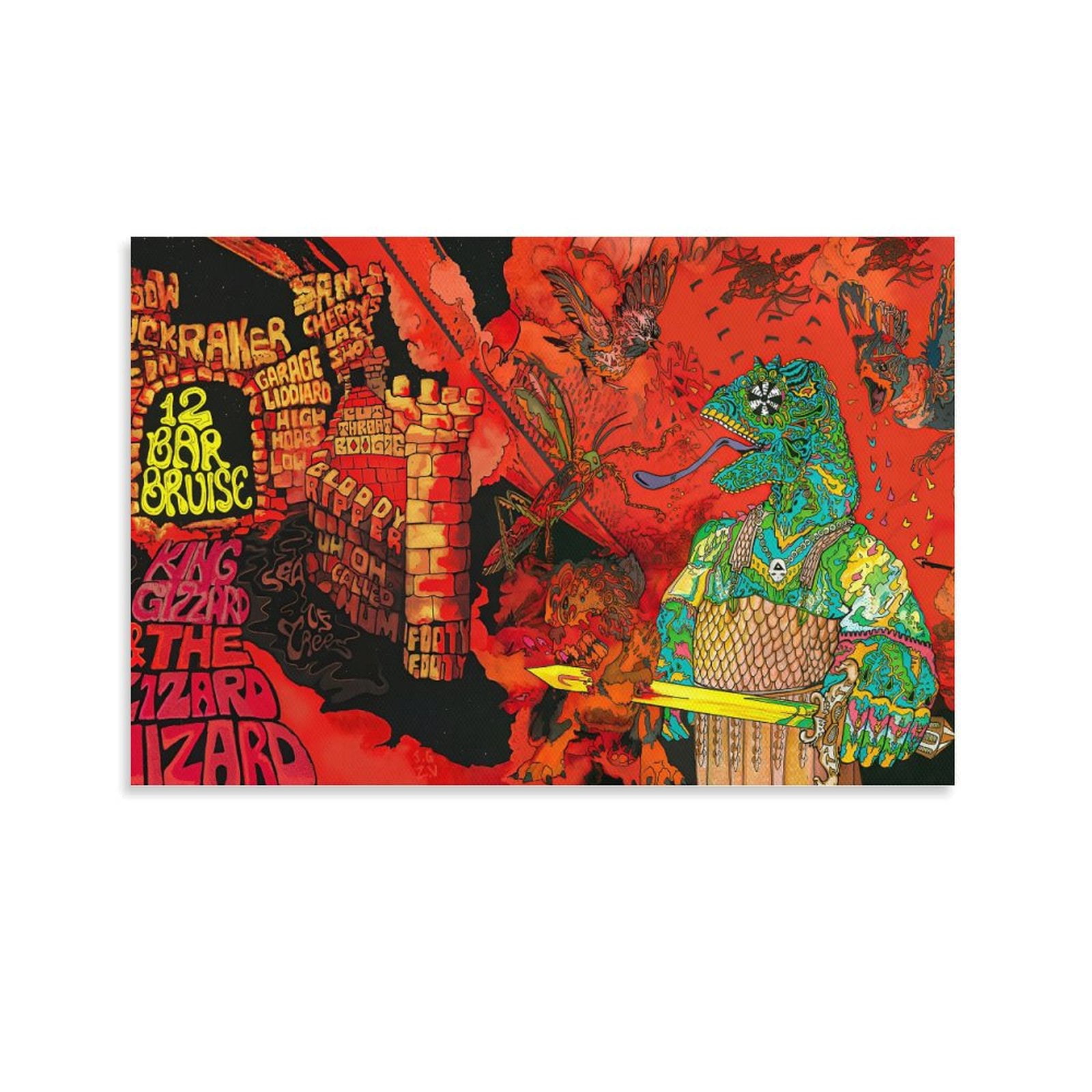 King Gizzard And The Lizard Wizard(5)Classic Movie Poster Painting On ...
