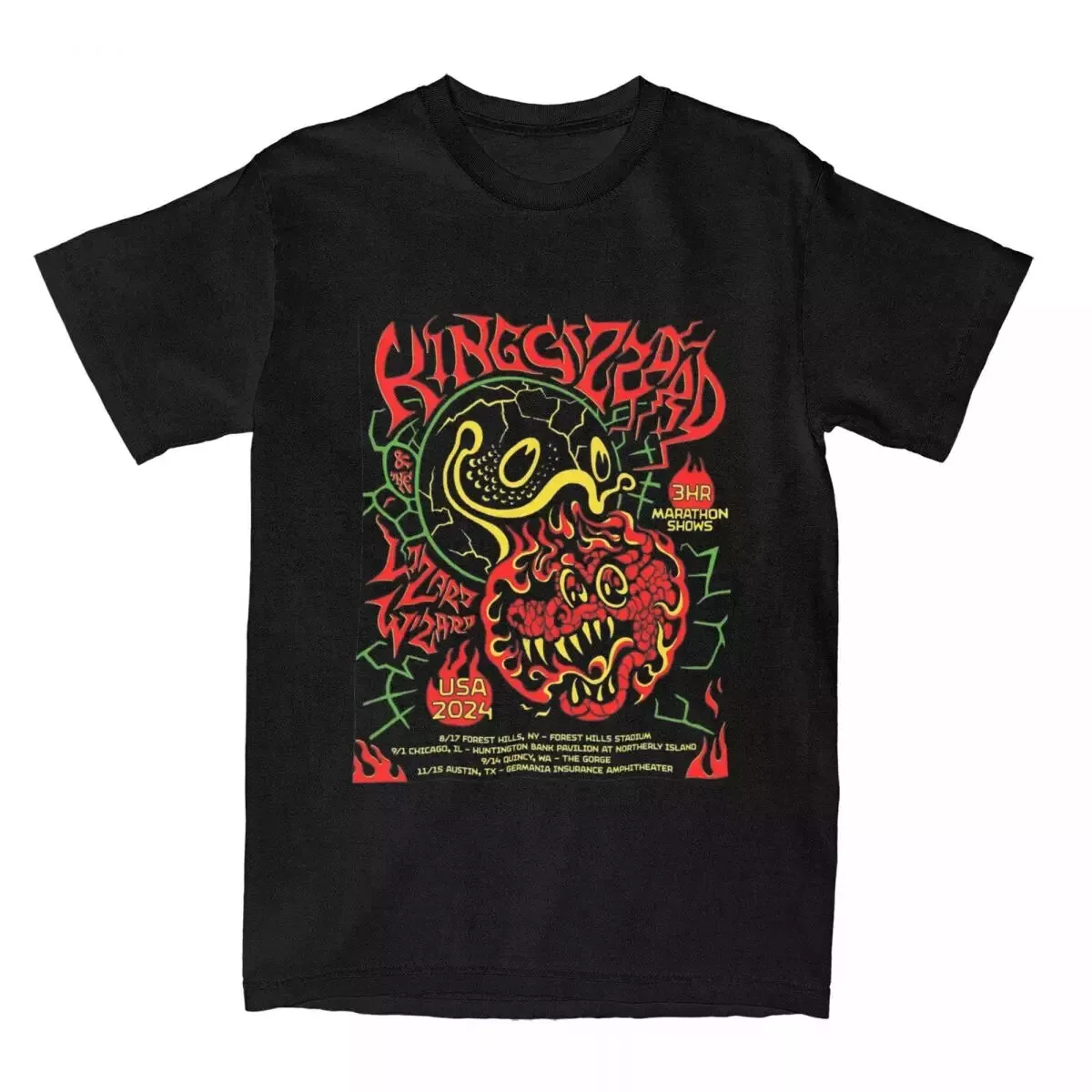 King Gizzard & The Lizard Wizard 2024 tour Unisex T-Shirt L2108_02 ...