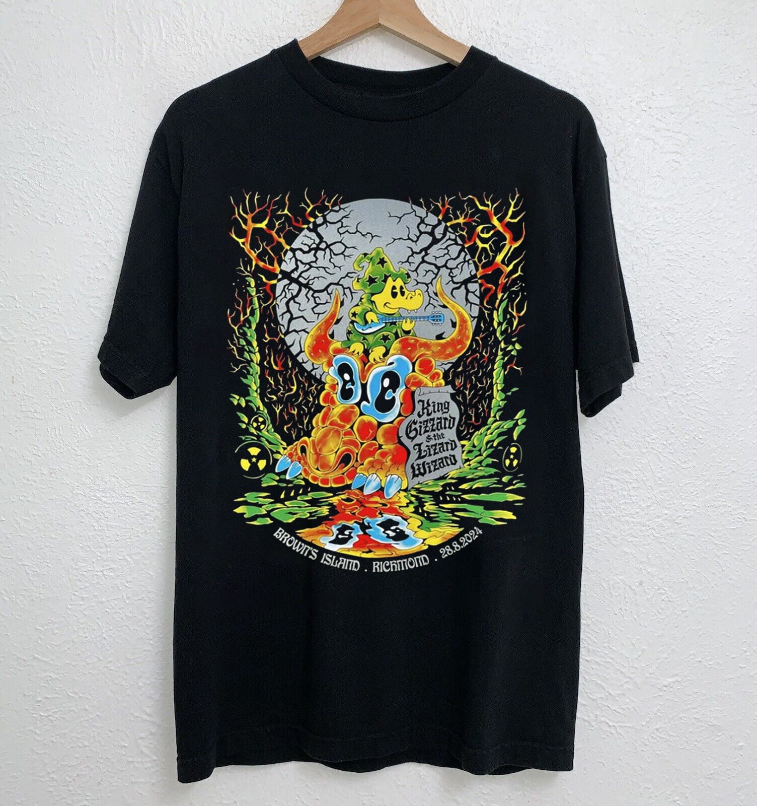 King Gizzard & The Lizard Wizard Live in Richmond Black All Size Shirt ...