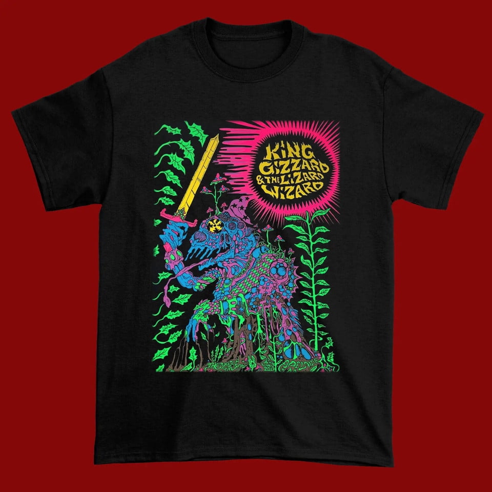 King Gizzard and the Lizard Wizard Band Black All Size Gift Cotton T ...